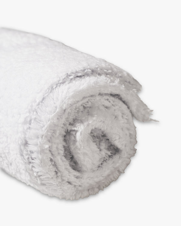 Adam's Borderless White Lite Plush Towel