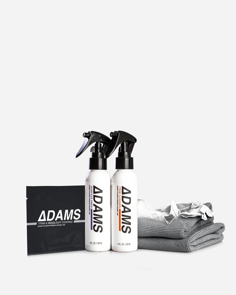Adam's Ceramic Trim & Headlight Coating Wipe & Kit