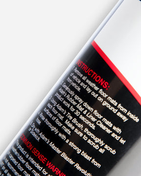 Adam's Rubber Mat & Liner Cleaner