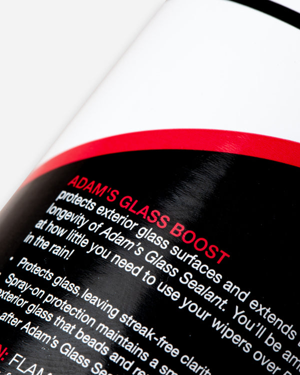 Adam's Polishes Glass Boost | Sprayable Glass Sealant For Windshield