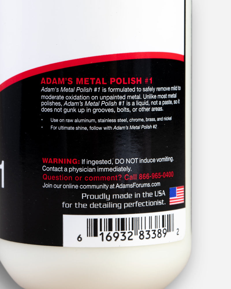 Adam's Polishes Metal Polishing | Polishing Compound | Auto Detail