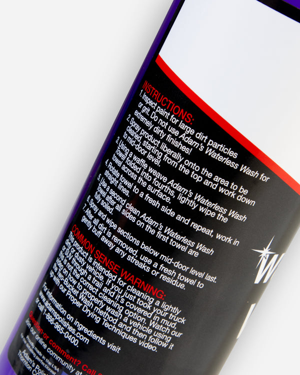 Adam's Polishes Waterless Car Wash | Hoseless Car Washing Products