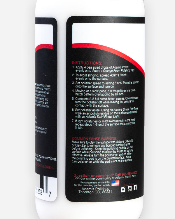 Adam's Polishes Paint Finishing Polish | Car Correcting Compound