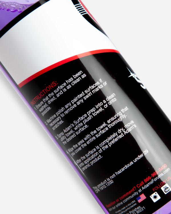 Adam's Surface Prep | Ceramic Coating Prep with Isopropyl alcohol