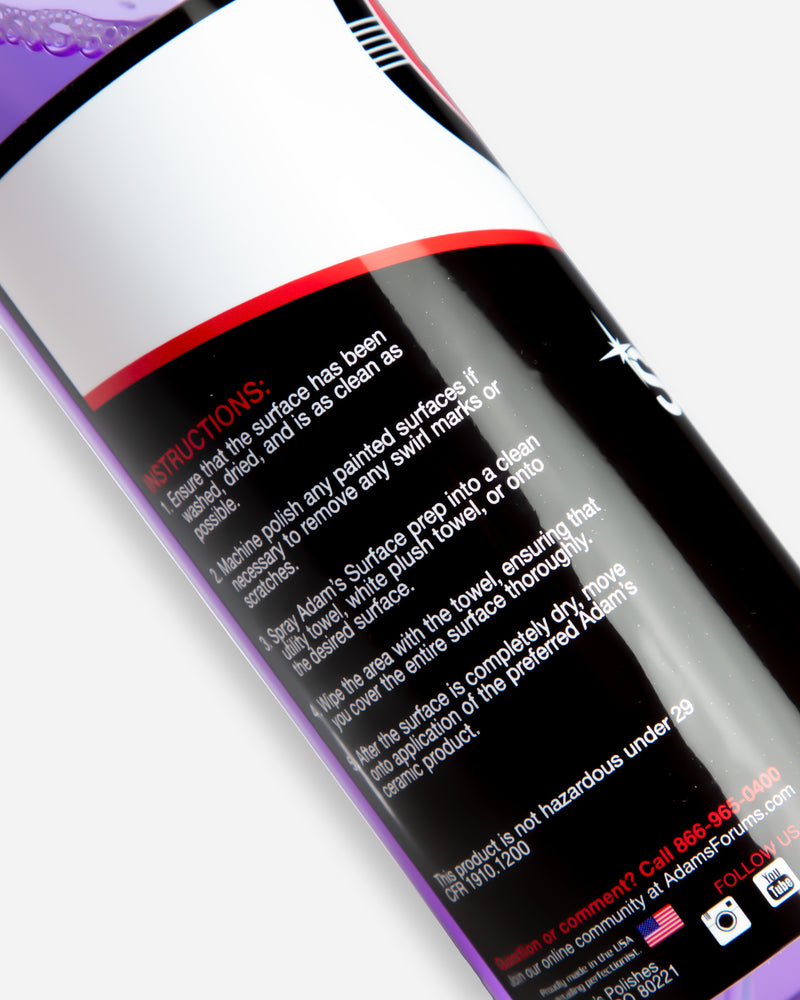 Adam's Surface Prep | Ceramic Coating Prep with Isopropyl alcohol