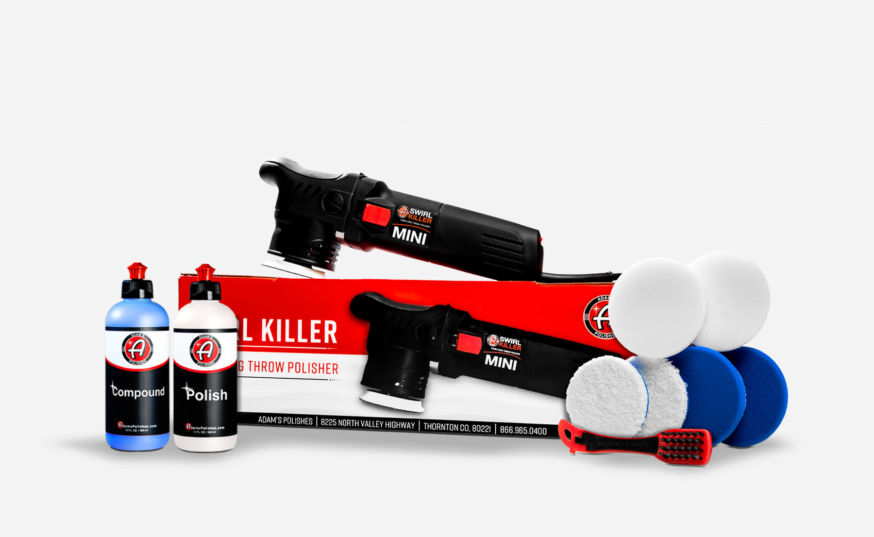 Adam's Swirl Killer 9mm LT Polisher Complete Kit - Adam's Polishes